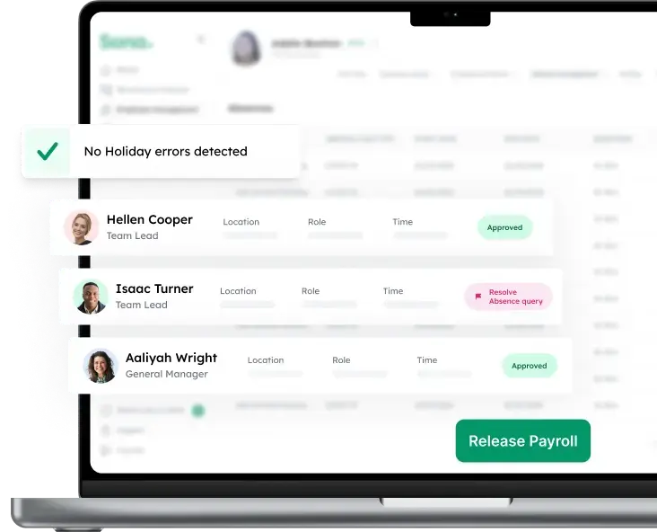 Absence & Holiday Management | Sona Features